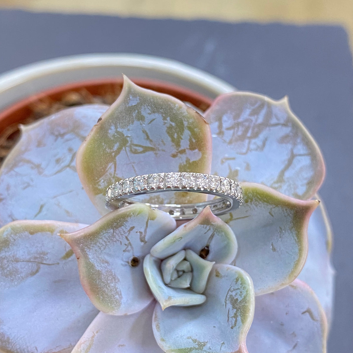 Preloved 18ct White Gold 1ct Full Diamond Eternity Ring – James Bishop ...